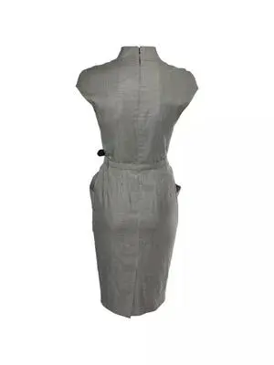 Dior Houndstooth Midi Dress
