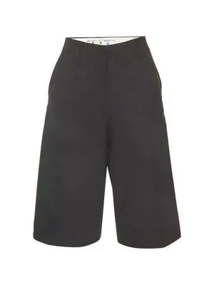 Off-White Twill Bermuda Shorts