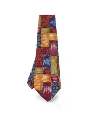 Ermenegildo Zegna Geometric-pattern Silk Tie - Red