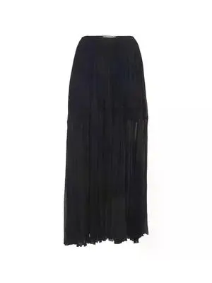 Chloé Tiered Crinkle-chiffon Maxi Skirt