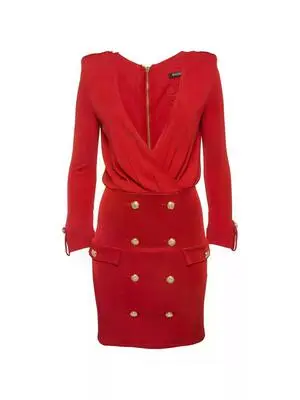 Balmain V Neck Day Dresses
