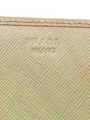 Prada Saffiano-leather Flap Continental Wallet