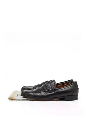 Gucci Horsebit Embossed Leather Loafers