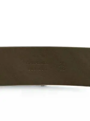 Burberry Leather Check Pattern Belt