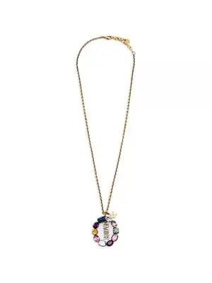 Dior J'adior Crystal Pendant Necklace - Gold