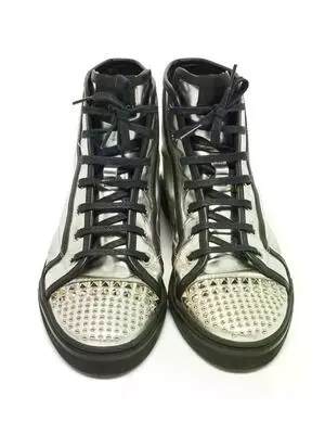 Gucci Stud-embellished Leather High-top Sneakers
