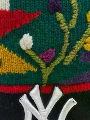 Gucci X New York Yankees Embroidered Beanie Hat