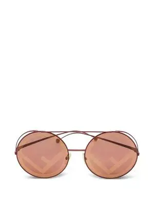 Fendi Round Frame Sunglasses - Red