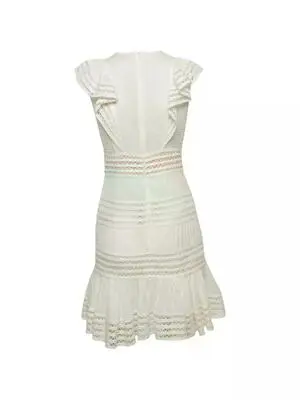 Zimmermann Cotton Lace Ruffled Midi Dress