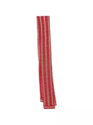 Missoni Lurex Knit Scarf - Red