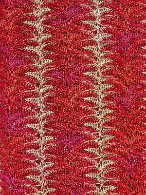 Missoni Lurex Knit Scarf - Red