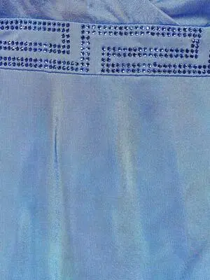Versace Crystal Greca Tank Top - Blue