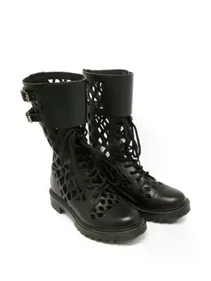Dior Laser-cut Combat Boots