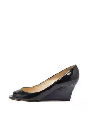 JIMMY CHOO Peep-toe Wedge Pumps