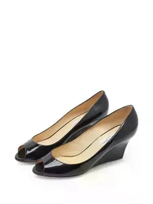 JIMMY CHOO Peep-toe Wedge Pumps