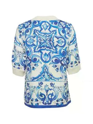 Dolce & Gabbana Majolica Jacquard Top