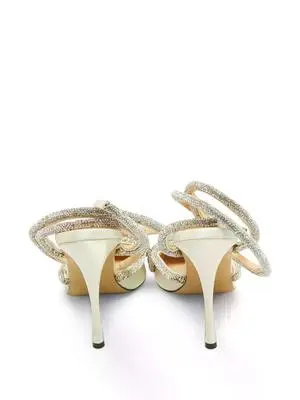 Mach & Mach Double Bow Crystal-embellished Stiletto Pumps