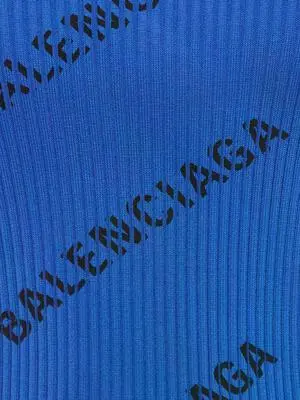 Balenciaga Logo-print Rib-knit Sweater