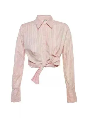 Elisabetta Franchi Striped Cotton Top