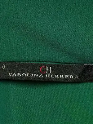 Carolina Herrera Drape-neck Sleeveless Blouse