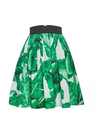 Dolce & Gabbana Pleated Mini Skirt - Green