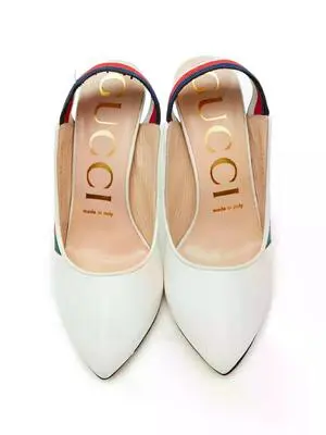 Gucci Sylvie Web Slingback Pumps