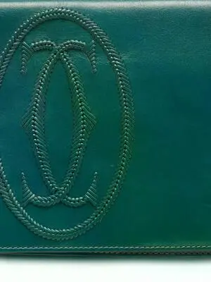 Cartier Logo Flap Clutch Bag