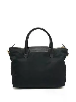 Prada Saffiano Leather Trim Tote Bag