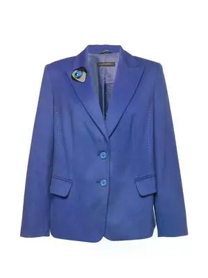 Marina Rinaldi Felt Single-breasted Blazer