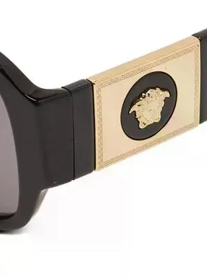 Versace Medusa Pilot Sunglasses - Black
