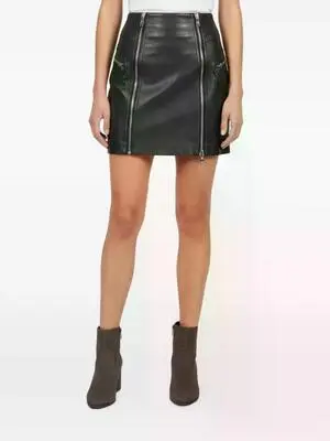 Alexander McQueen Leather Mini Skirt