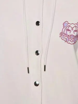 Kenzo Tiger-print Button-front Hoodie