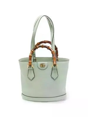 Gucci Diana Bamboo Top Handle Tote Bag - Green