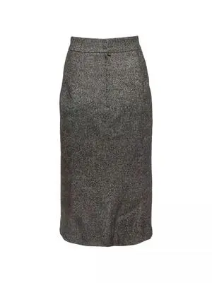 Dolce & Gabbana Marl Effect Pencil Midi Skirt