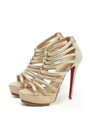 Christian Louboutin Zip Up Sandals For Women