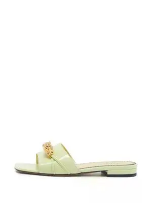 Gucci Tiger Head Crystal-embellished Leather Sandals