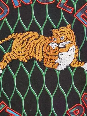 Kenzo X H&m Tiger-print Crew-neck T-shirt