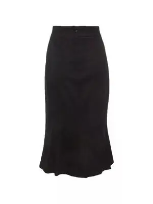 Dolce & Gabbana Midi Skirt With Anchor Buttons