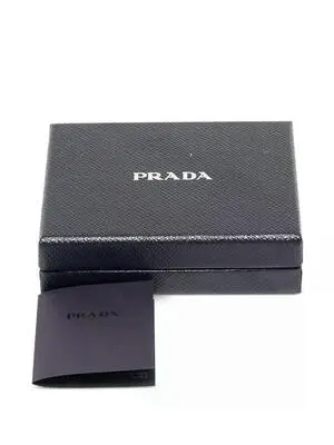 Prada Logo-engraved Leather Bracelet