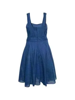 Maje Striped Mesh-panel Minidress