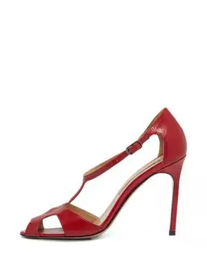 Manolo Blahnik T-strap Stiletto Sandals