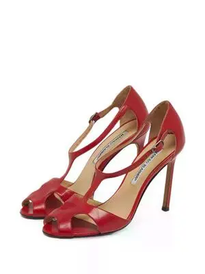 Manolo Blahnik T-strap Stiletto Sandals