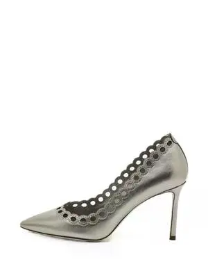 JIMMY CHOO Tone Metallic Cut-out Pumps