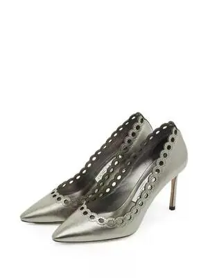 JIMMY CHOO Tone Metallic Cut-out Pumps