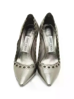 JIMMY CHOO Tone Metallic Cut-out Pumps