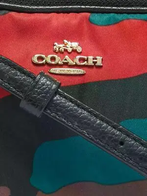 COACH Camo Print Double-zip Crossbody Bag