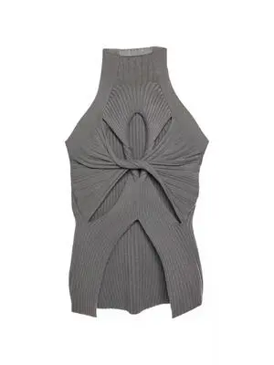 DION LEE Twist Detail Knit Tank Top