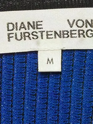 Diane Von Furstenberg Striped Knit Wrap Top