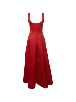 Carolina Herrera Satin Maxi Dress