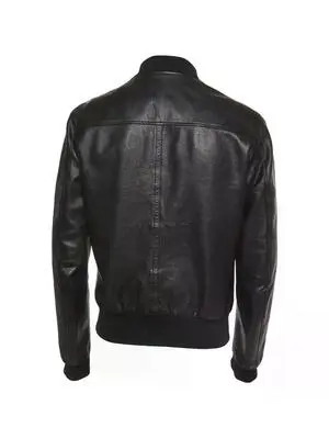 Dolce & Gabbana Leather Zip-front Jacket